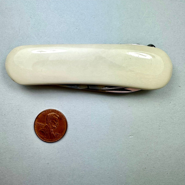 Mammoth Ivory Handled Victorinox Swiss Army Knife-02 | Boone Trading ...