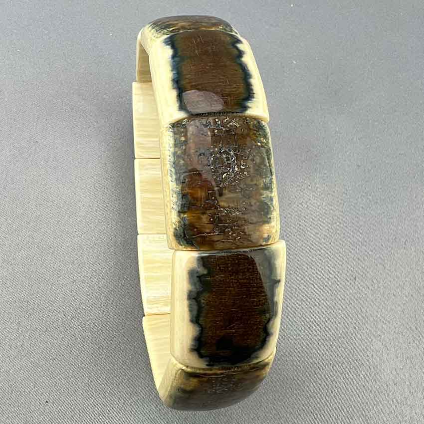 Mammoth Ivory Bark Bracelet 3/4"- 22 | Boone Trading Company
